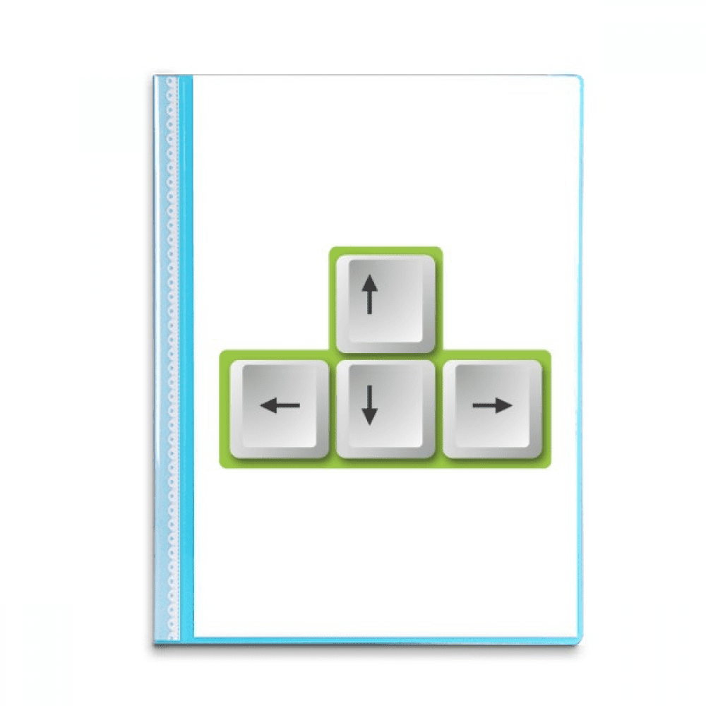 Cap Direction Guide Keyboard Book Sheet Protectors Portfolio Binder ...