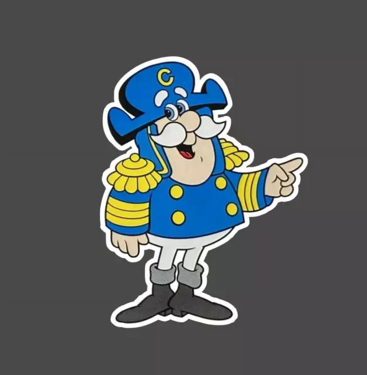 Cap'N Crunch Sticker Phone Decal Water Bottle Stickers Car Decals ...