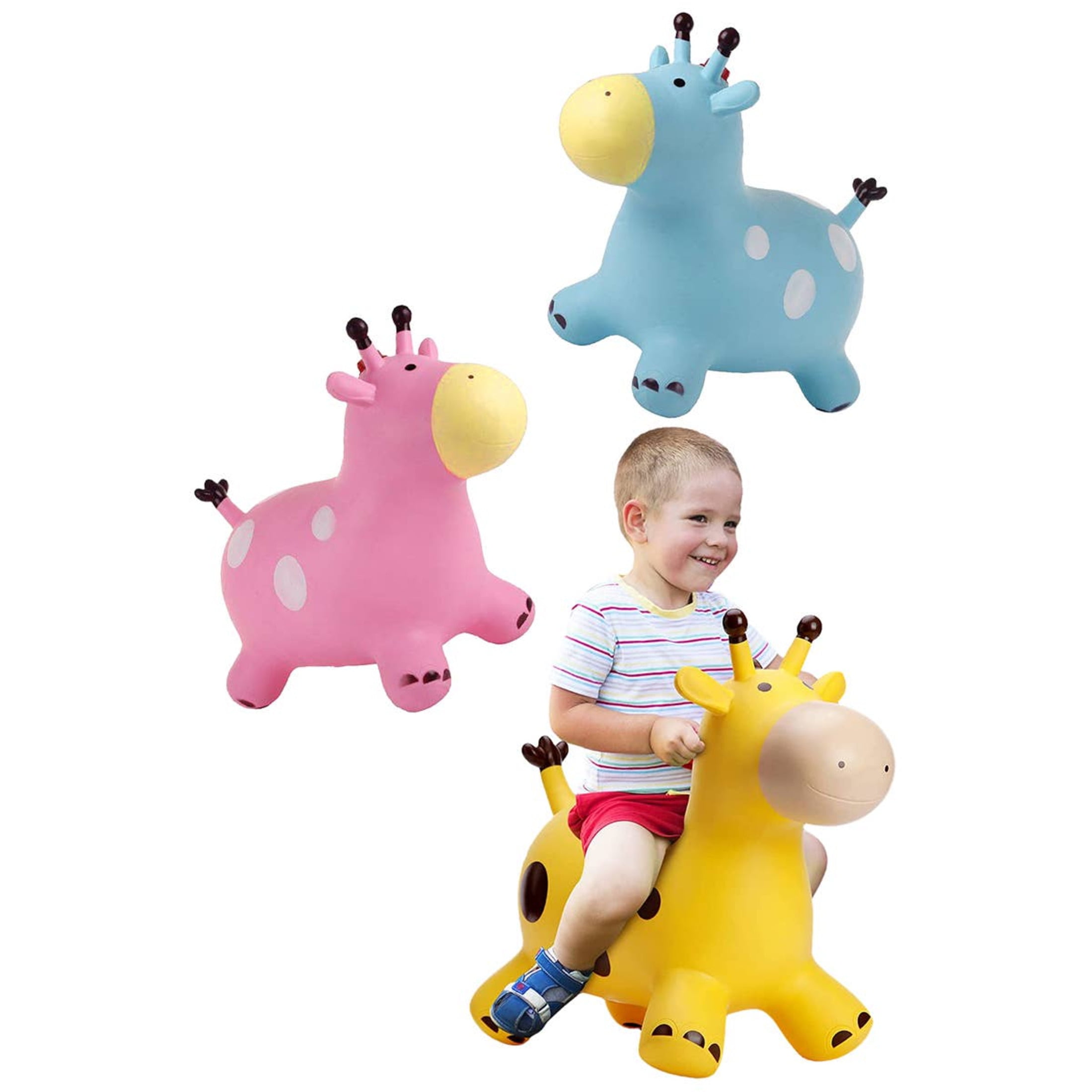 Cap Zone Kids Jumbo Giraffe Noise Making Ride Hopper Toys - Walmart.com