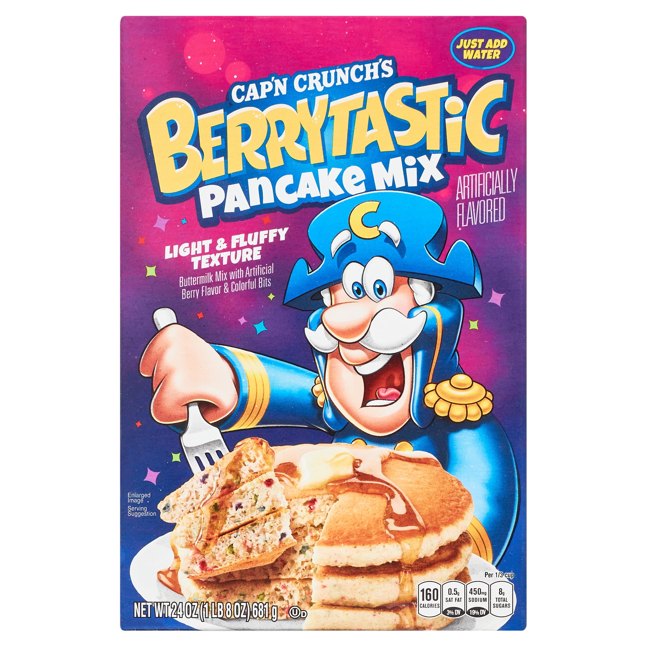 Cap'n Crunch Berrytastic Pancake Mix, 24 oz Box - Walmart.com