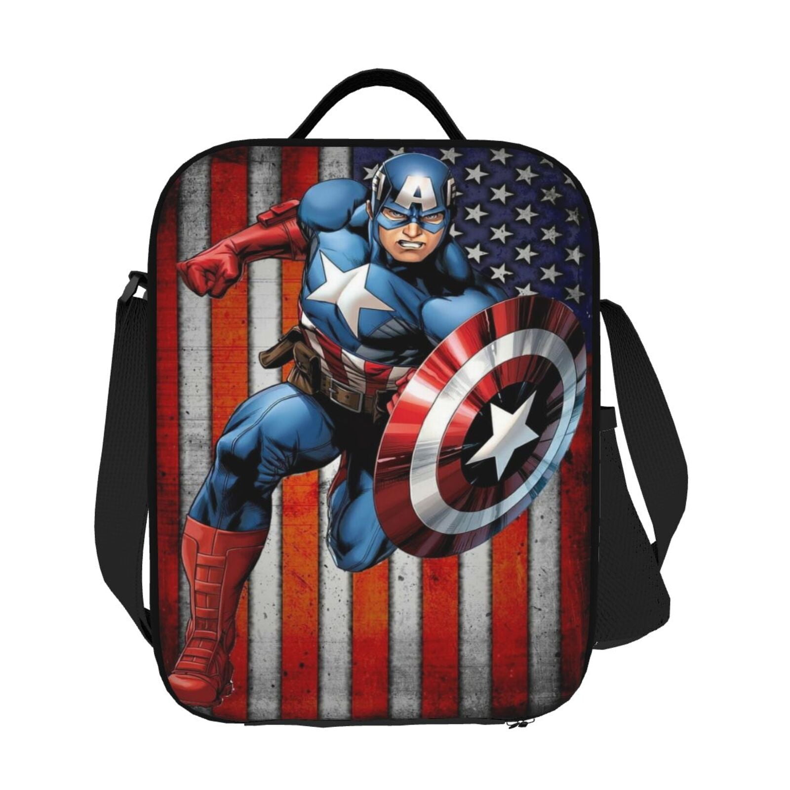 Cap-tain America Lunch Bag Handheld Lunch Box Lightweight & Compact ...