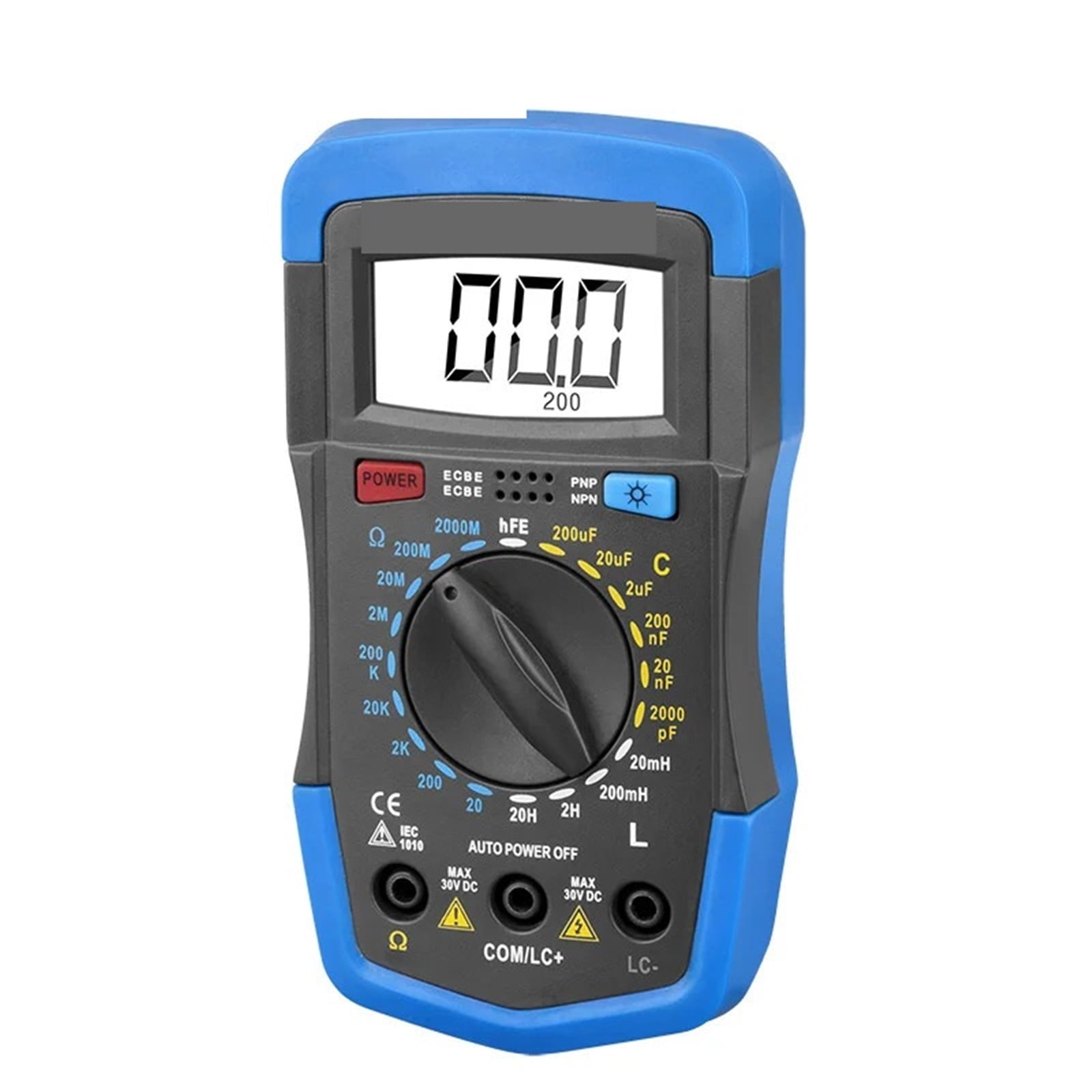 Capacitance Multimeter Digital Inductance LCD Meter HFE Test With ...