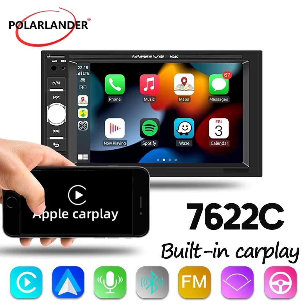 Capacitive Screen Car Multimedia Accessories 2 DIN 7" FM Mirror link ...