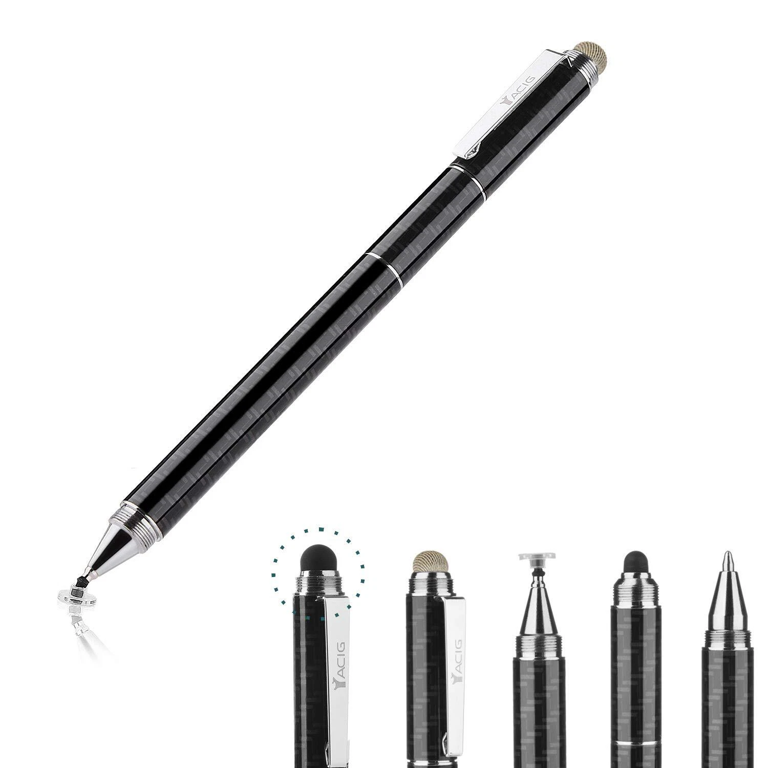 Capacitive Stylus Pen 4 In 1 High Sensitivity & Precision Touch Screen ...