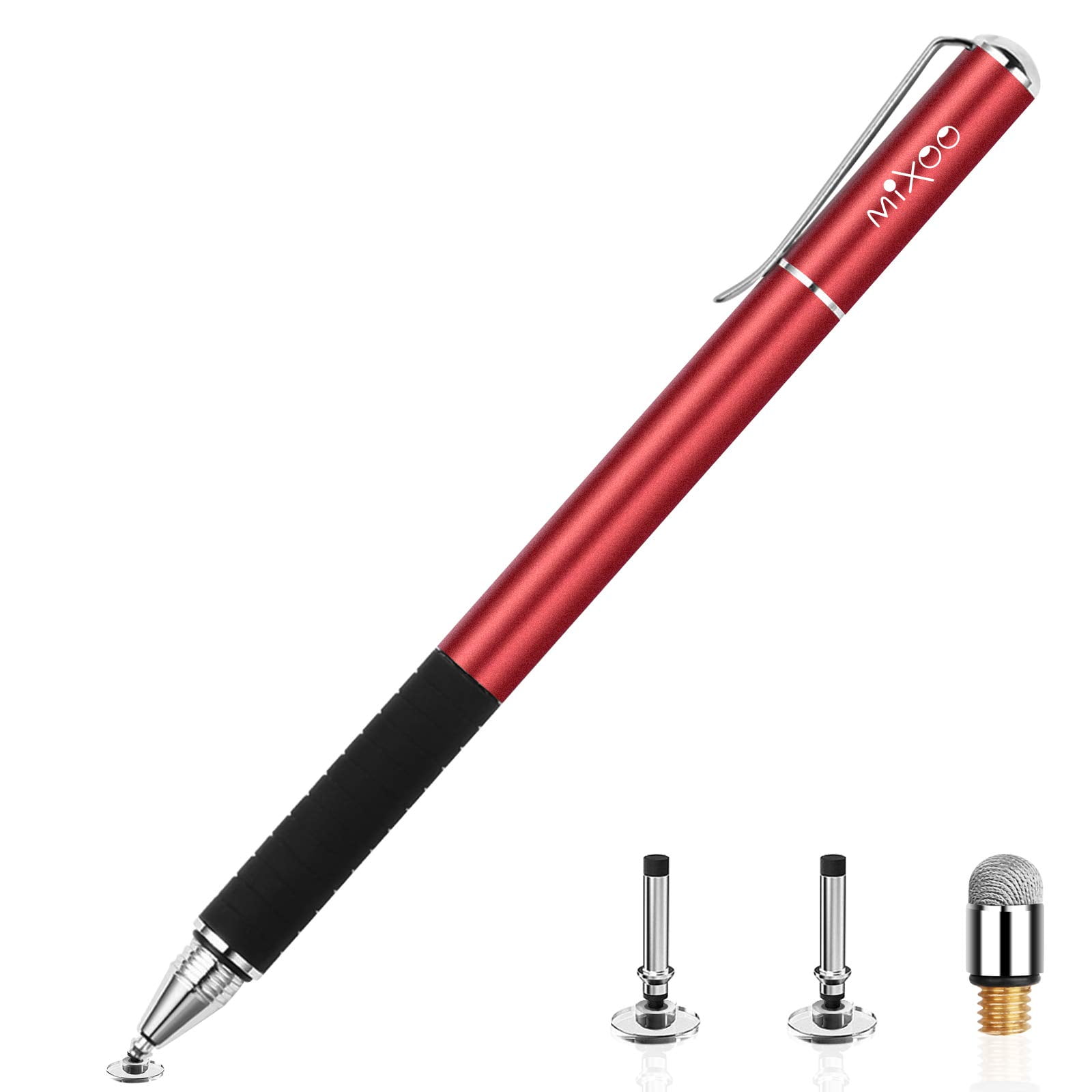 Capacitive Stylus Pen, Disc & Fiber Tip 2 in 1 Series, High Sensitivity and Precision, Universal ...