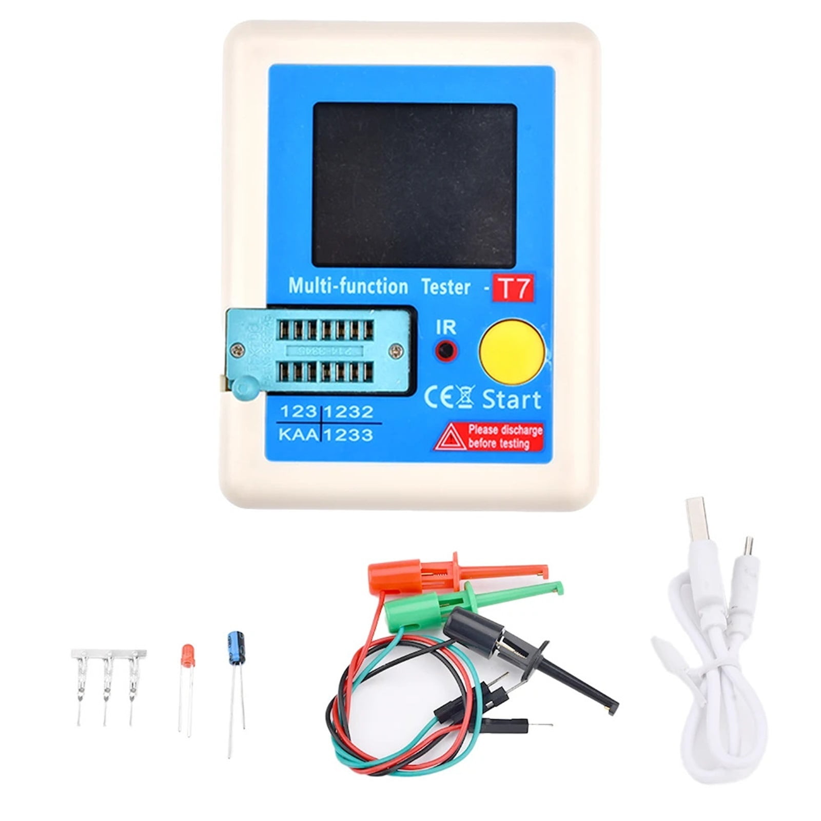 Capacitor Tester ESR LCR Capacitance Ohm Meter LCR-T7 LCR-TC1 GM328A ...