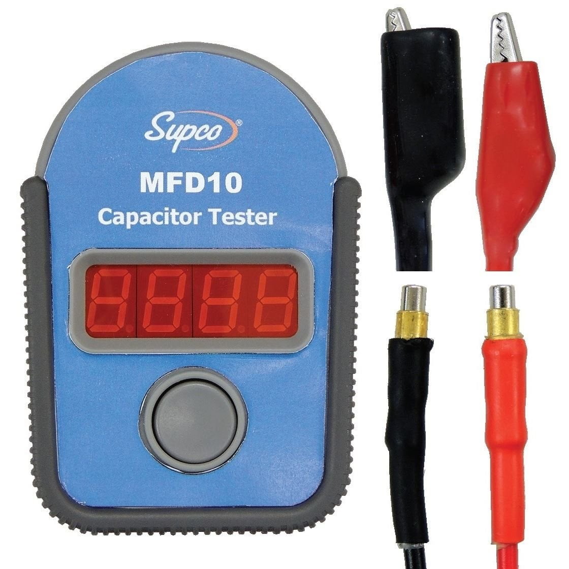 Capacitor Tester MFD10 w/ LED Display, 0.01 to 10000mF Range, +/- 5% ...