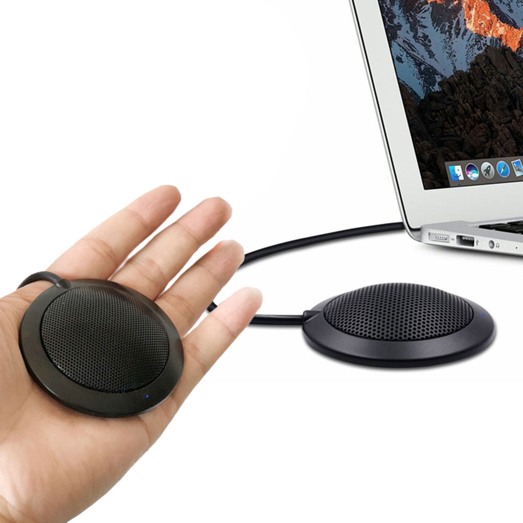 Capacitor USB Microphone Desktop 360 Degrees Pickup Game Voice Plug and ...