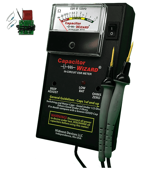 Capacitor Wizard CAP1B ESR Capacitance ESR Meter/Tester Incl CAP Saver ...