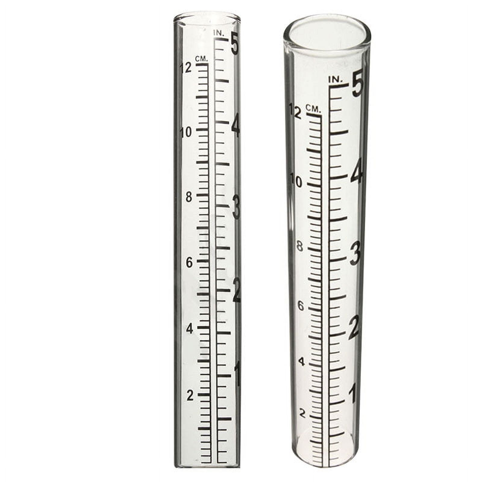 Capacity Glass Rain Gauge Replacement Tube Home Garden Outdoor Tool ...