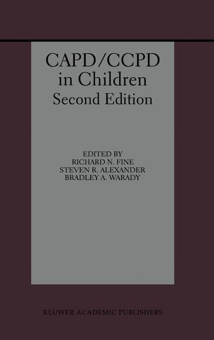 Capd/Ccpd in Children (Edition 2) (Hardcover) - Walmart.com