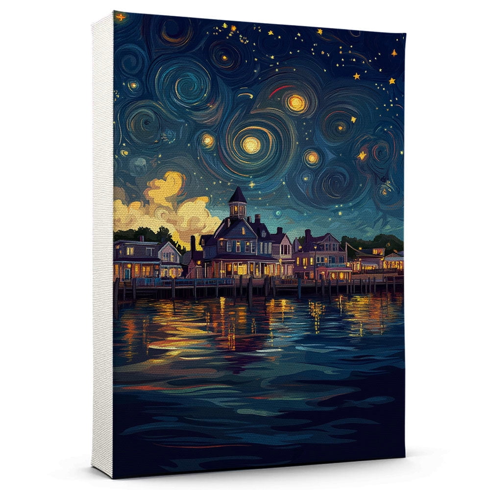 Cape Breton Island Travel Canvas Prints, Nova Scotia Starry Night ...