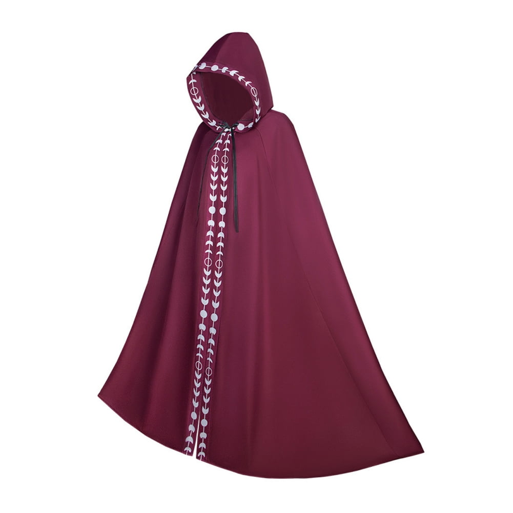 Cape Cloak with Hood Adults Witch Cape Hooded Cloak for Women Men ...