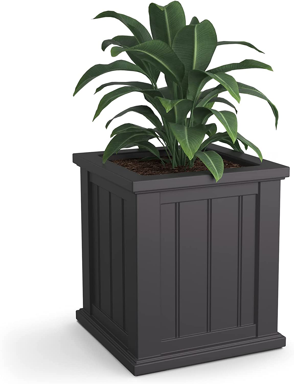 Cape Cod 16in Square Planter - Graphite Grey - 16in x 16in x 18in ...