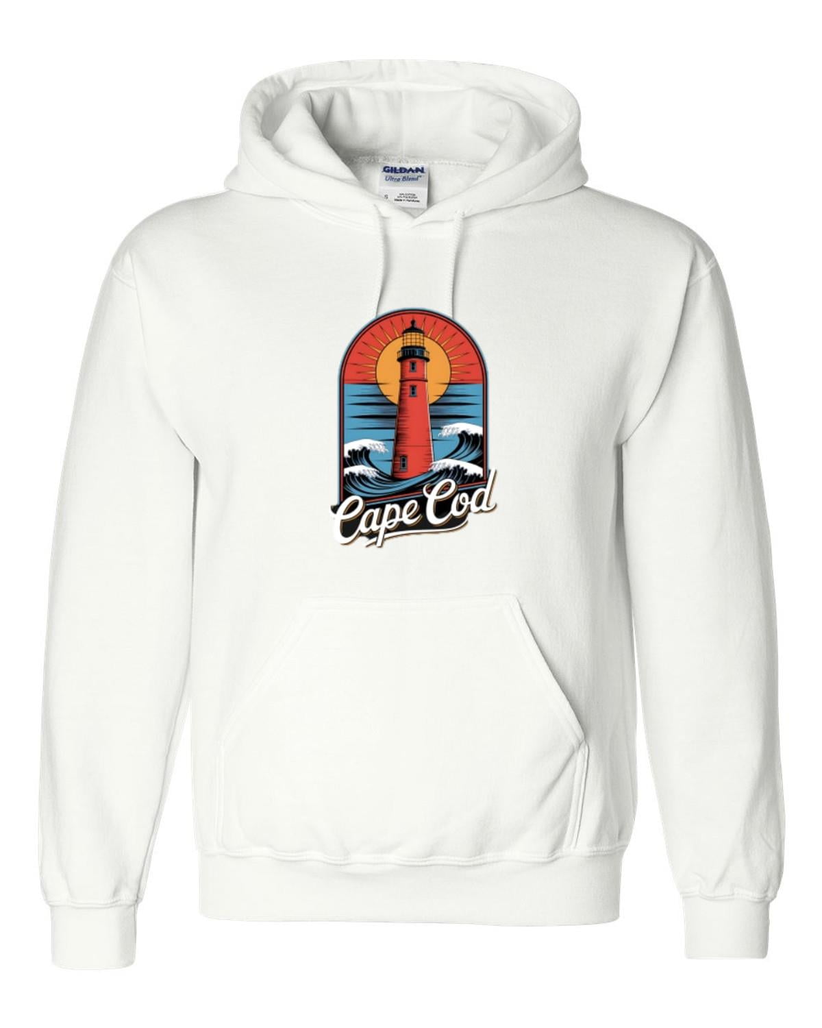 Cape Cod 2025 Retro Sun Lighthouse Massachusetts Trip Graphic Pullover ...