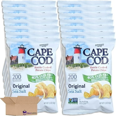 Cape Cod, Kettle Cooked ESF27 Potato Chips Original Sea Salt, 5 Ounce ...
