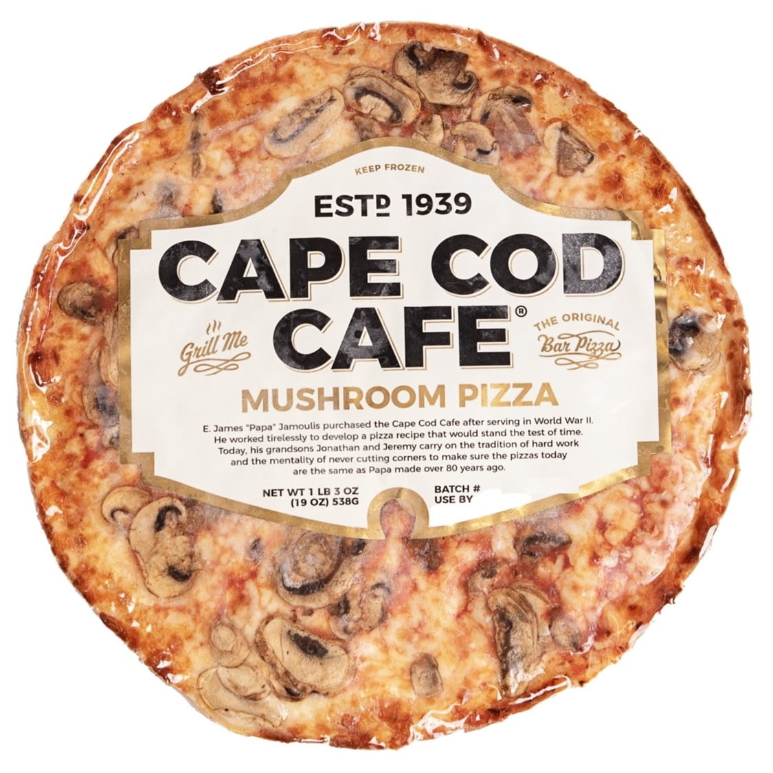 Cape Cod Cafe Frozen 10-inch Thin Crust Mushroom and Cheddar Cheese ...