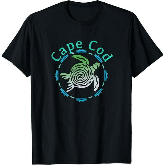 Cape Cod Design / Vintage Tribal Turtle Gift T-Shirt - Walmart.com