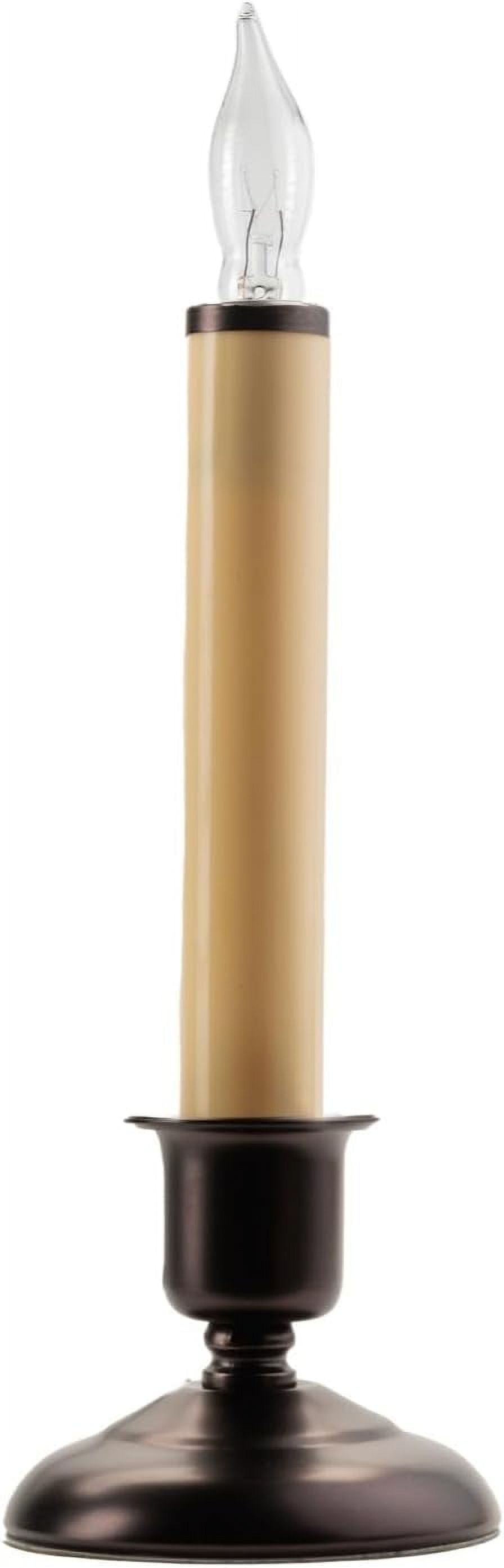 Cape Cod Electric Window Candle with Steady-on Lighting, Antique Bronze ...