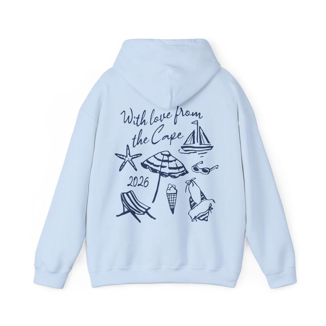 Cape Cod Hoodie, Coastal Beach Hoodie, Summer Vacation Hoodie, Coastal ...