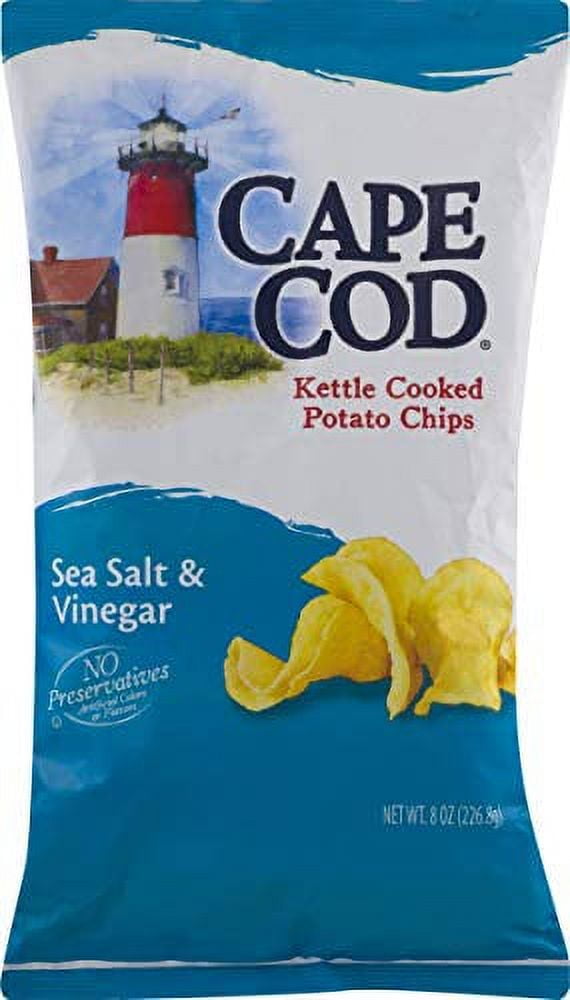Cape Cod Kettle Cooked Potato Chips- All Natural and Kettle Cooked 8 oz ...