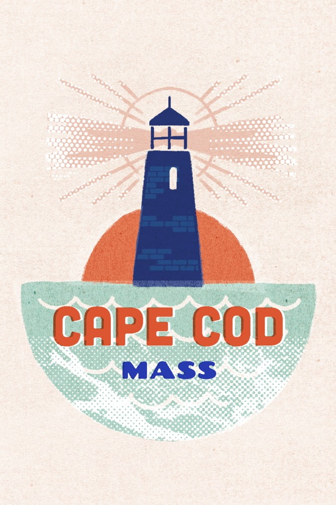 Cape Cod, Massachusetts, Dockside Series, Lighthouse (24x36 Giclee ...