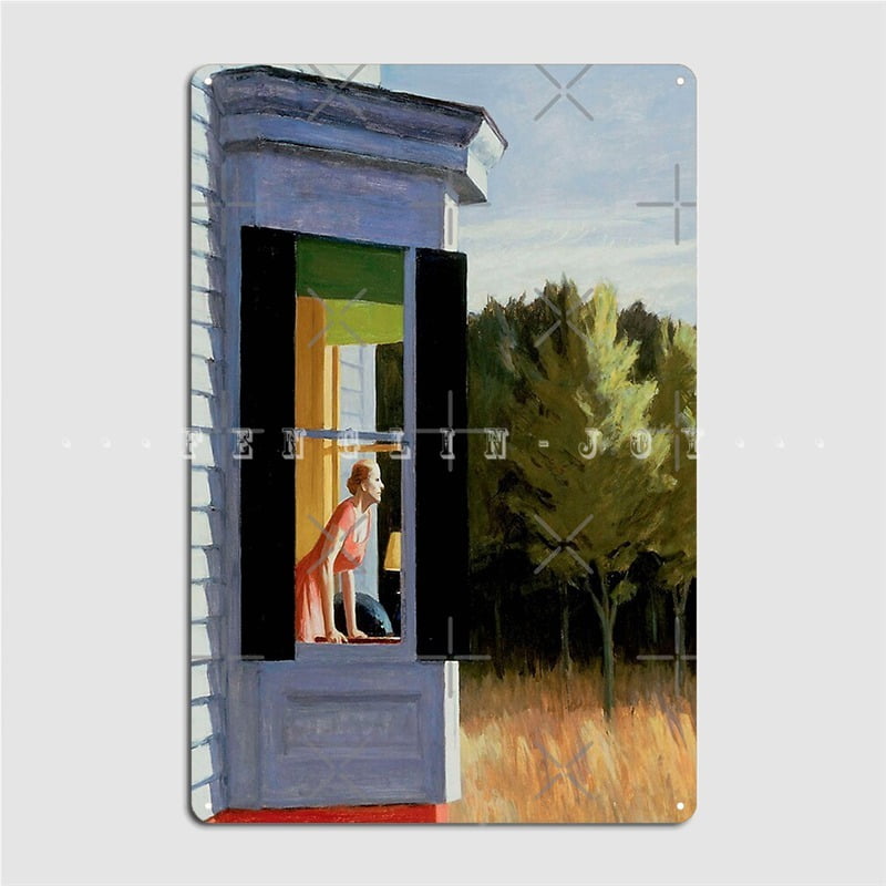 Cape Cod Morning Edward Hopper Metal Plaque Poster Bar Cave Wall Plaque ...