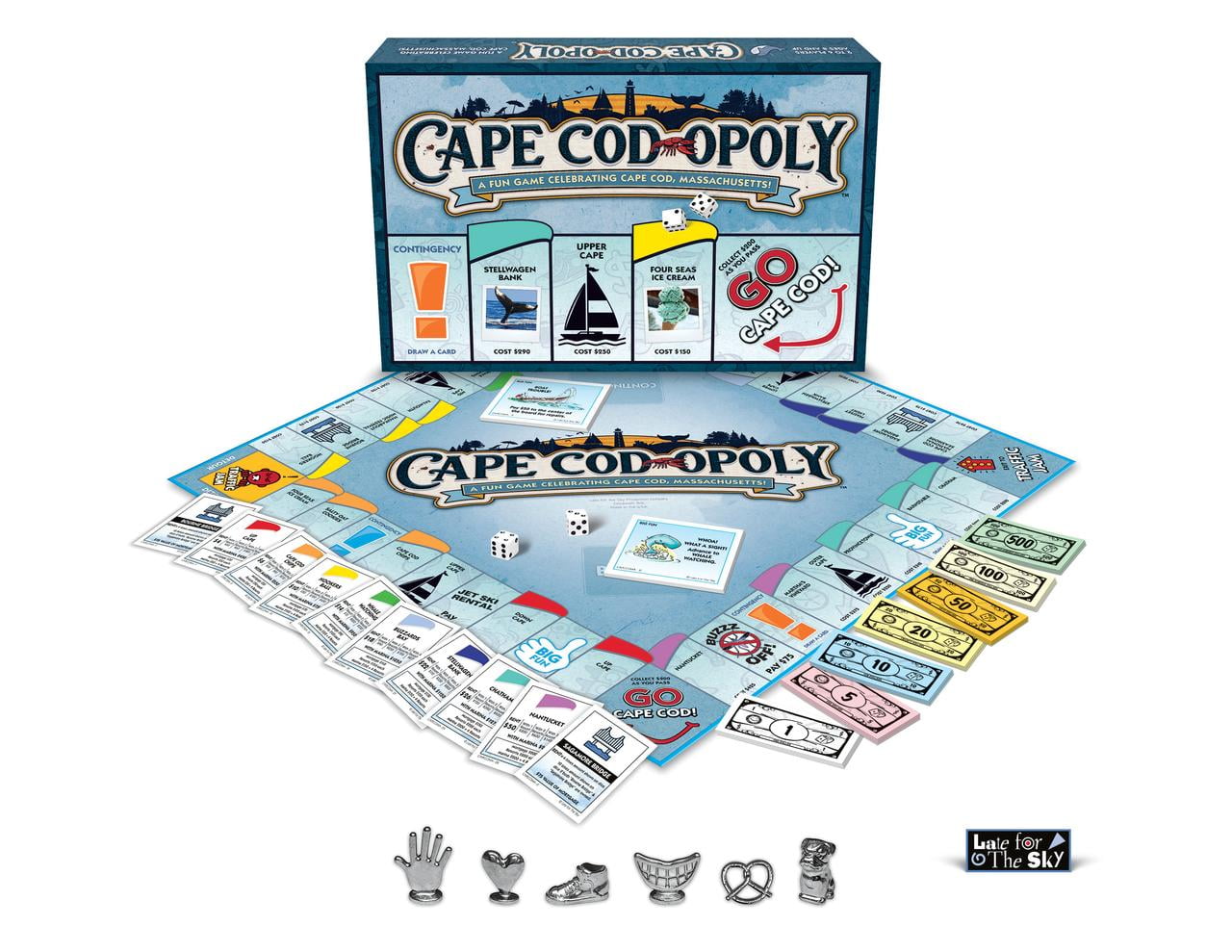 Late for the Sky Cape Cod Opoly Board Game - Walmart.com