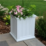 Cape Cod Patio Planter 14x14 White - Walmart.com