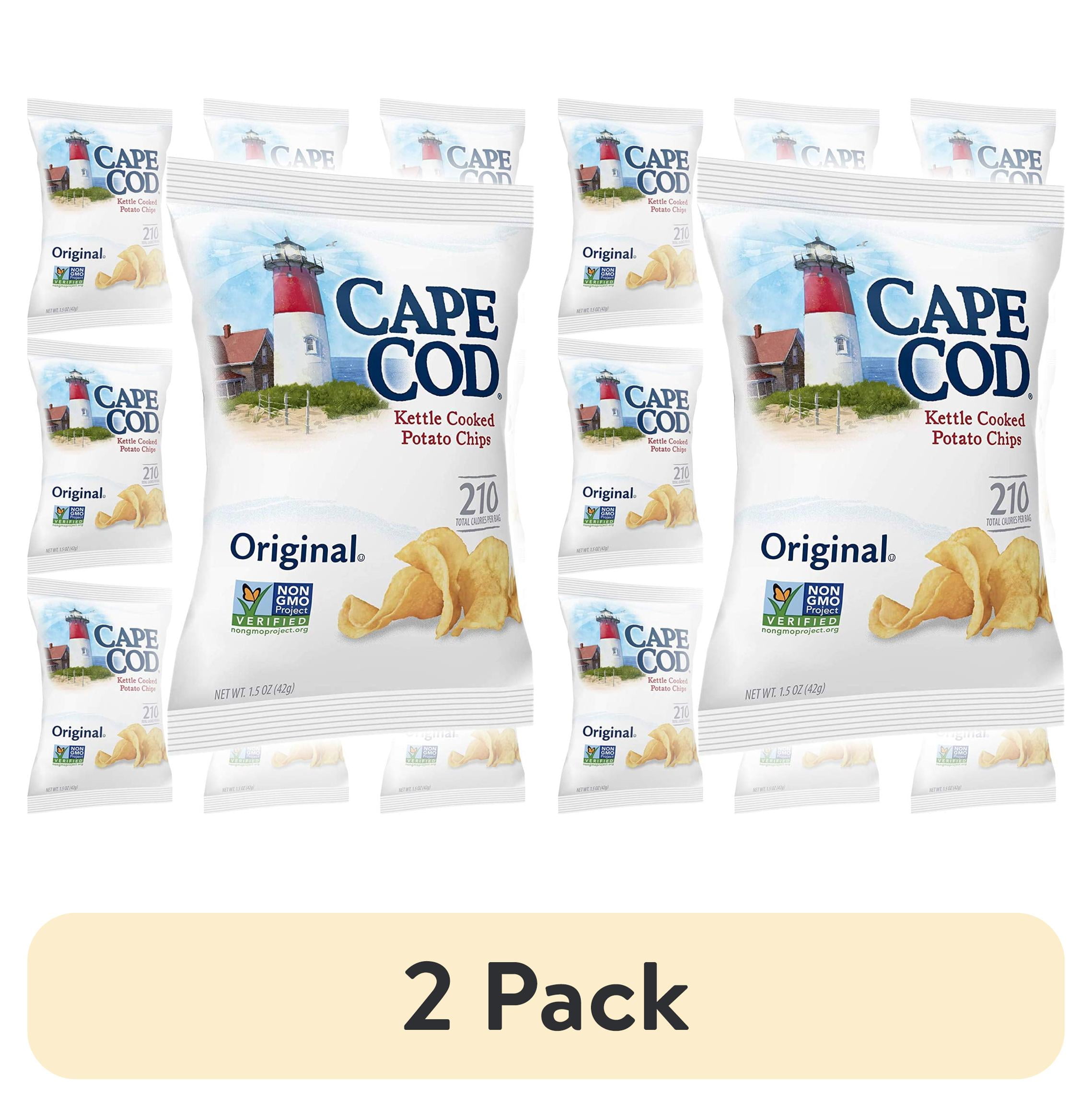 (2 pack) Cape Cod Potato Chips, Original Kettle Cooked, Single-Serve 1. ...