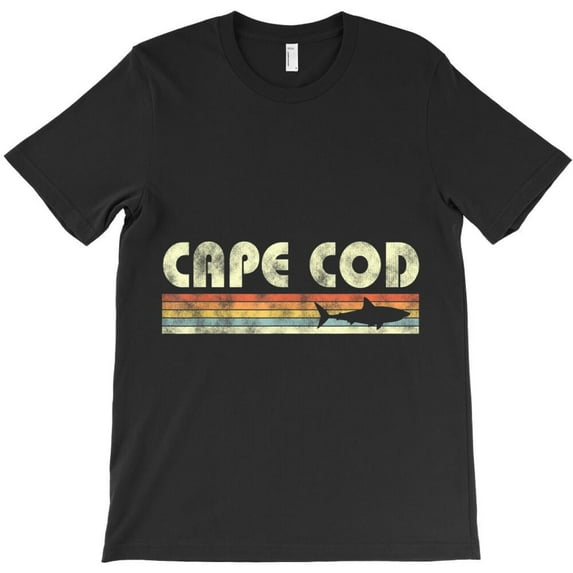 Cape Cod Retro Style With Shark Funny Graphic Vintage Travel H32808 T ...