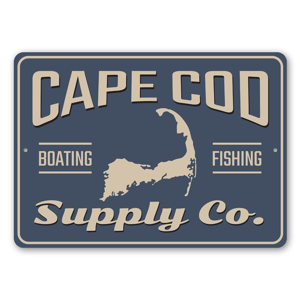 Cape Cod Sign, Fishing Supply Sign, Boating Sign, Cape Cod Store ...
