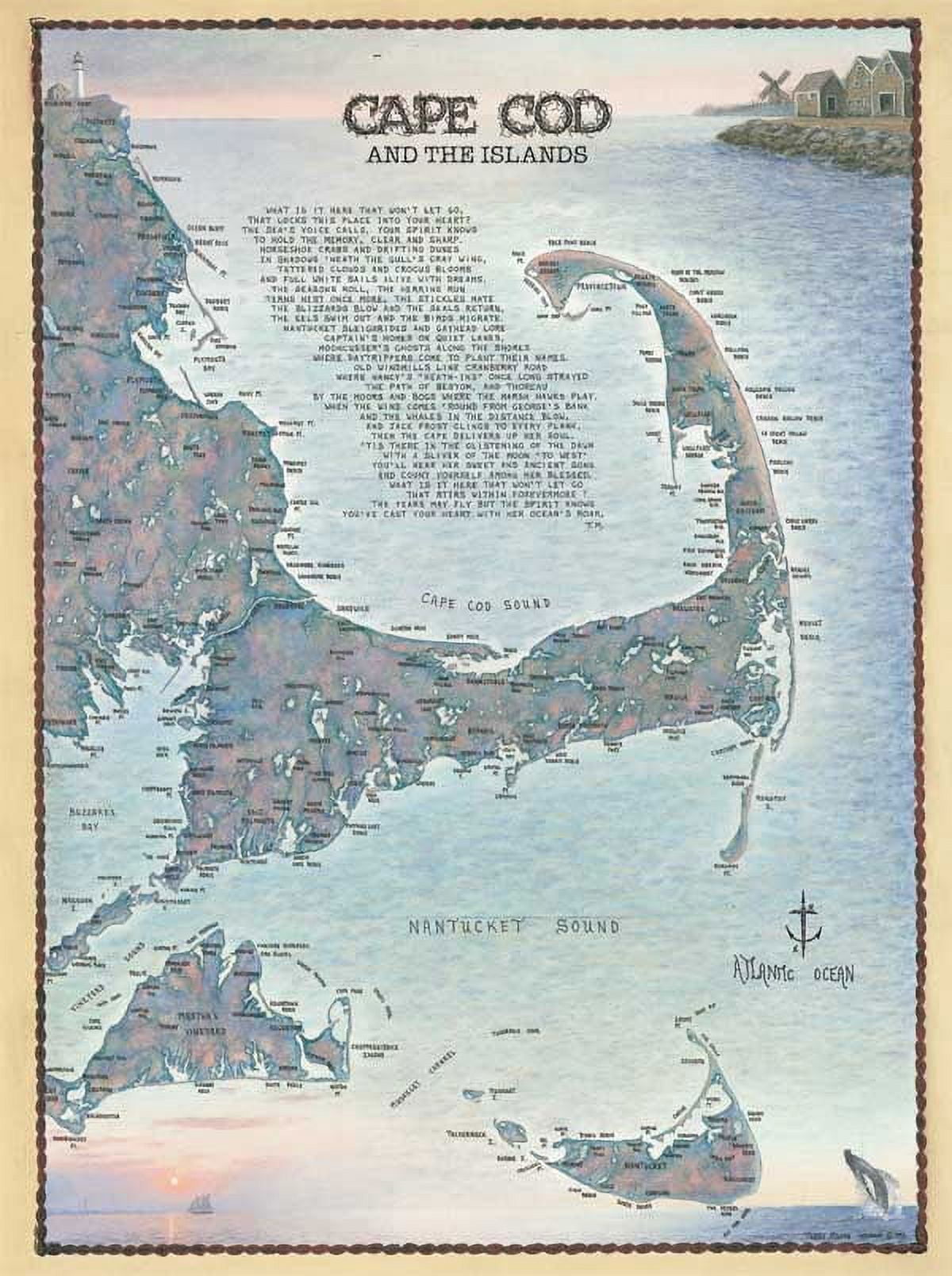 Cape Cod and the Island Waterways Map Puzzle - Walmart.com