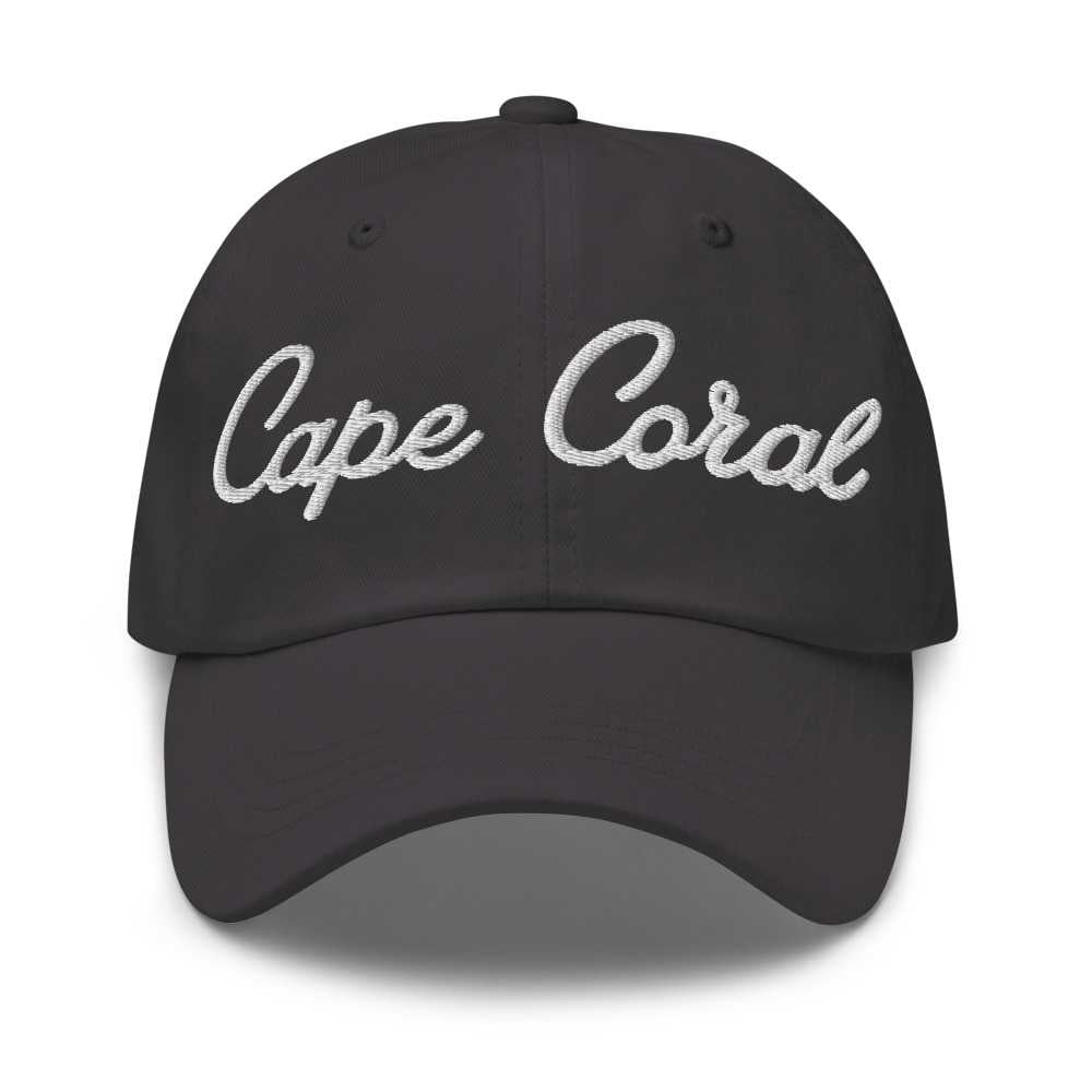 Cape Coral Baseball Cap Cape Coral Dad Hat Bold Script California CA ...