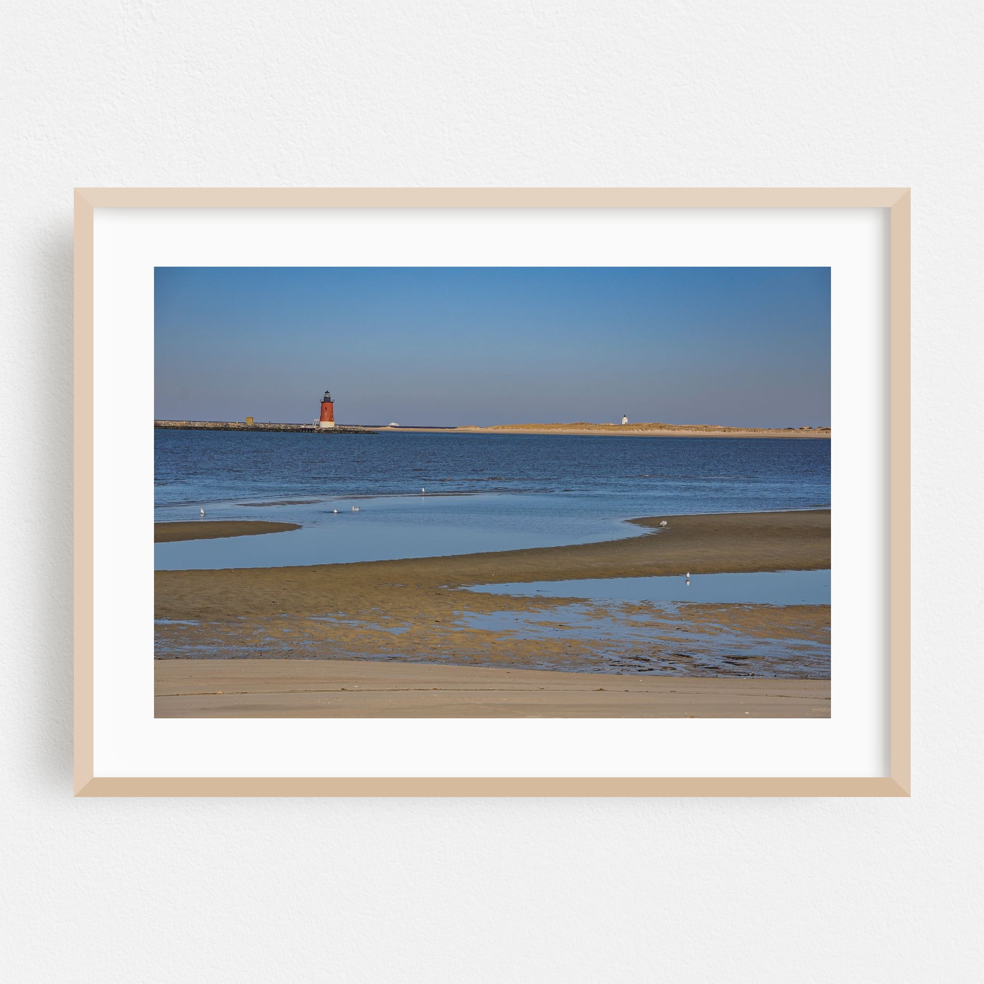 Cape Henlopen Lighthouse on. a Cold December Day - Lewes Delaware ...
