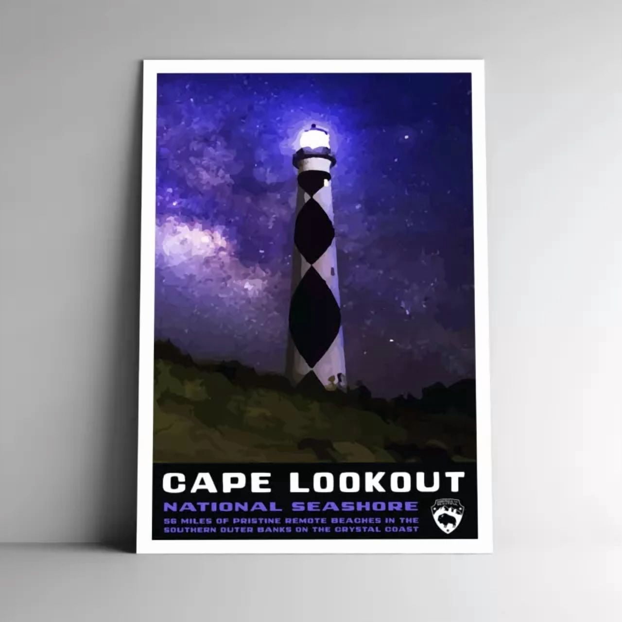 Cape Lookout National Seashore Travel Poster Home Decor Office Wall Art ...