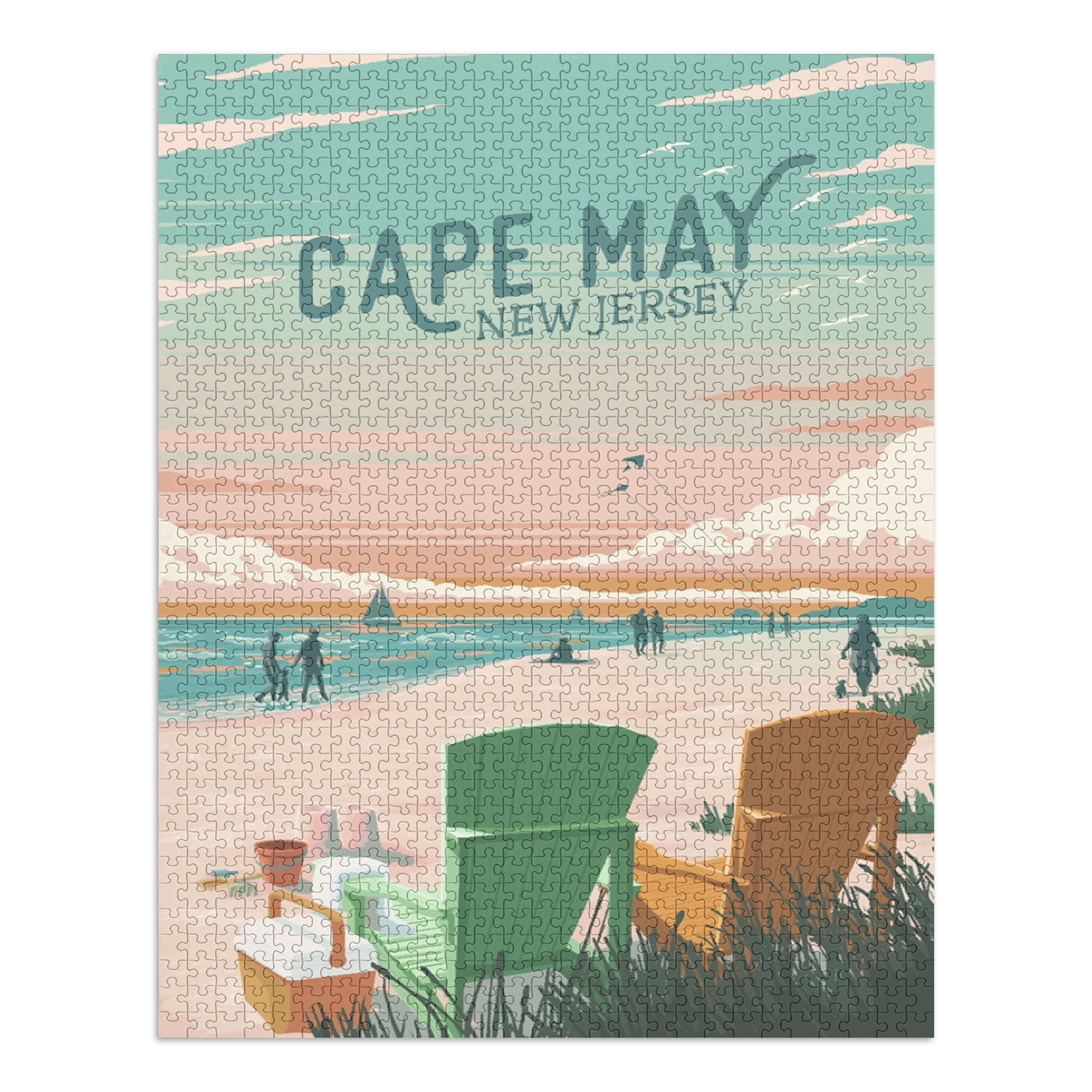 Cape May, New Jersey, Painterly, Bottle This Moment, Beach Chairs (1000 ...