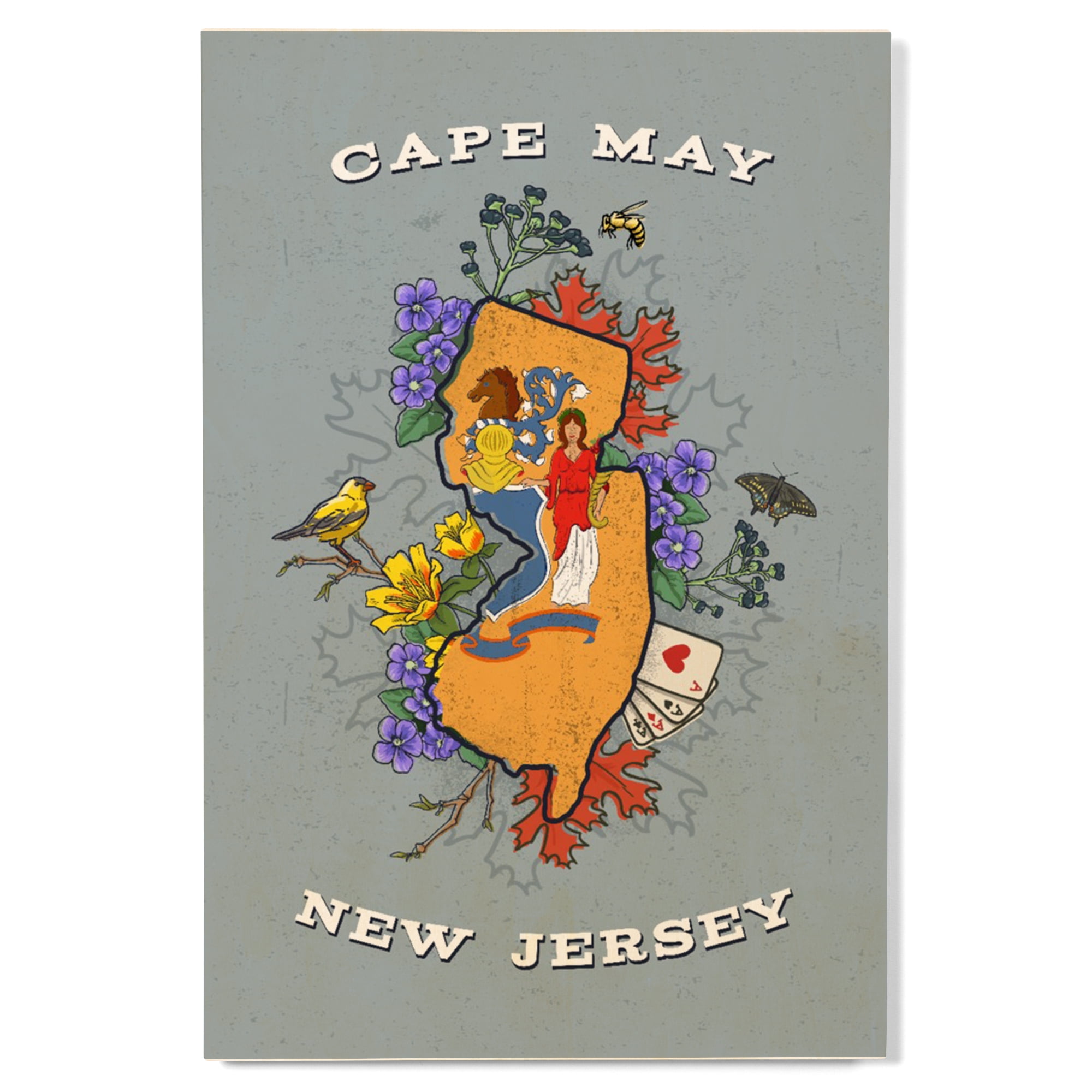 Cape May, New Jersey, State Treasure Trove, State Series Birch Wood ...