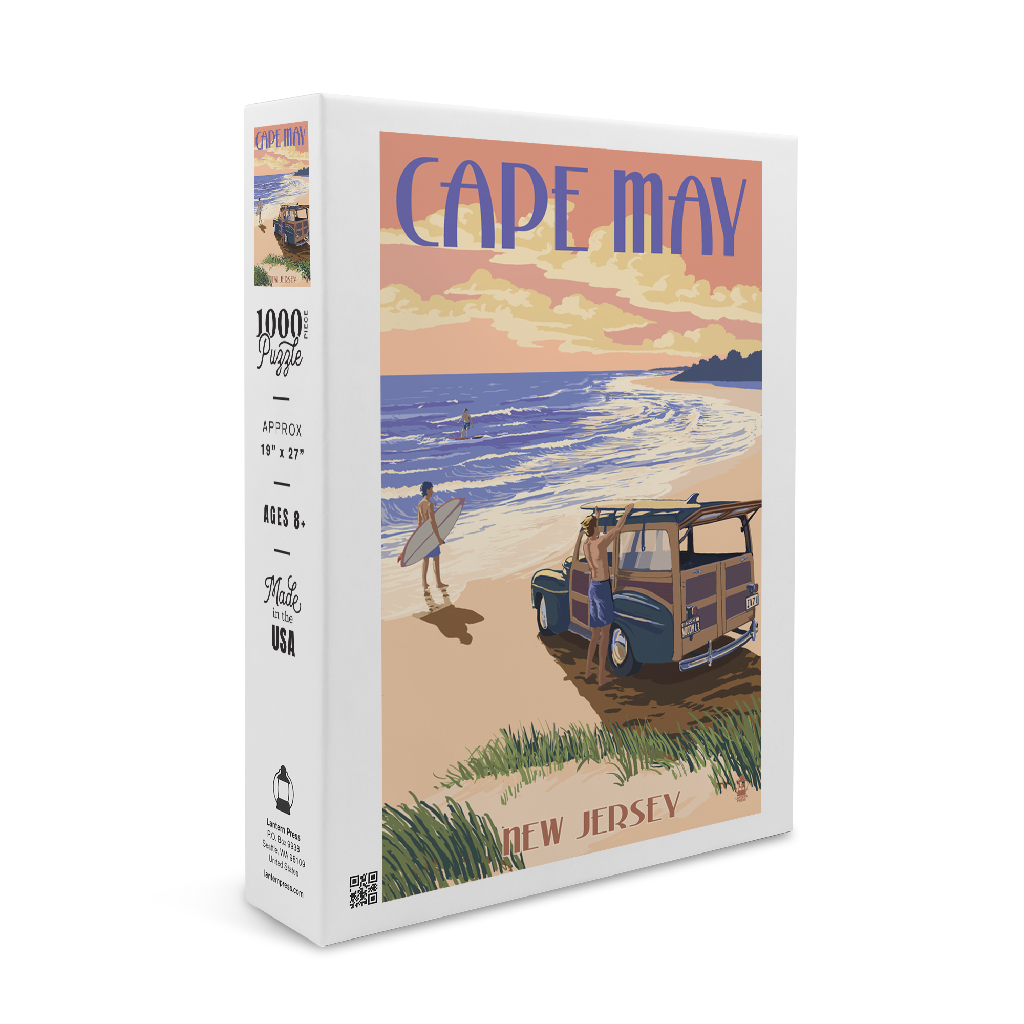 Cape May, New Jersey, Woody On The Beach (1000 Piece Puzzle, Size 19x27 ...