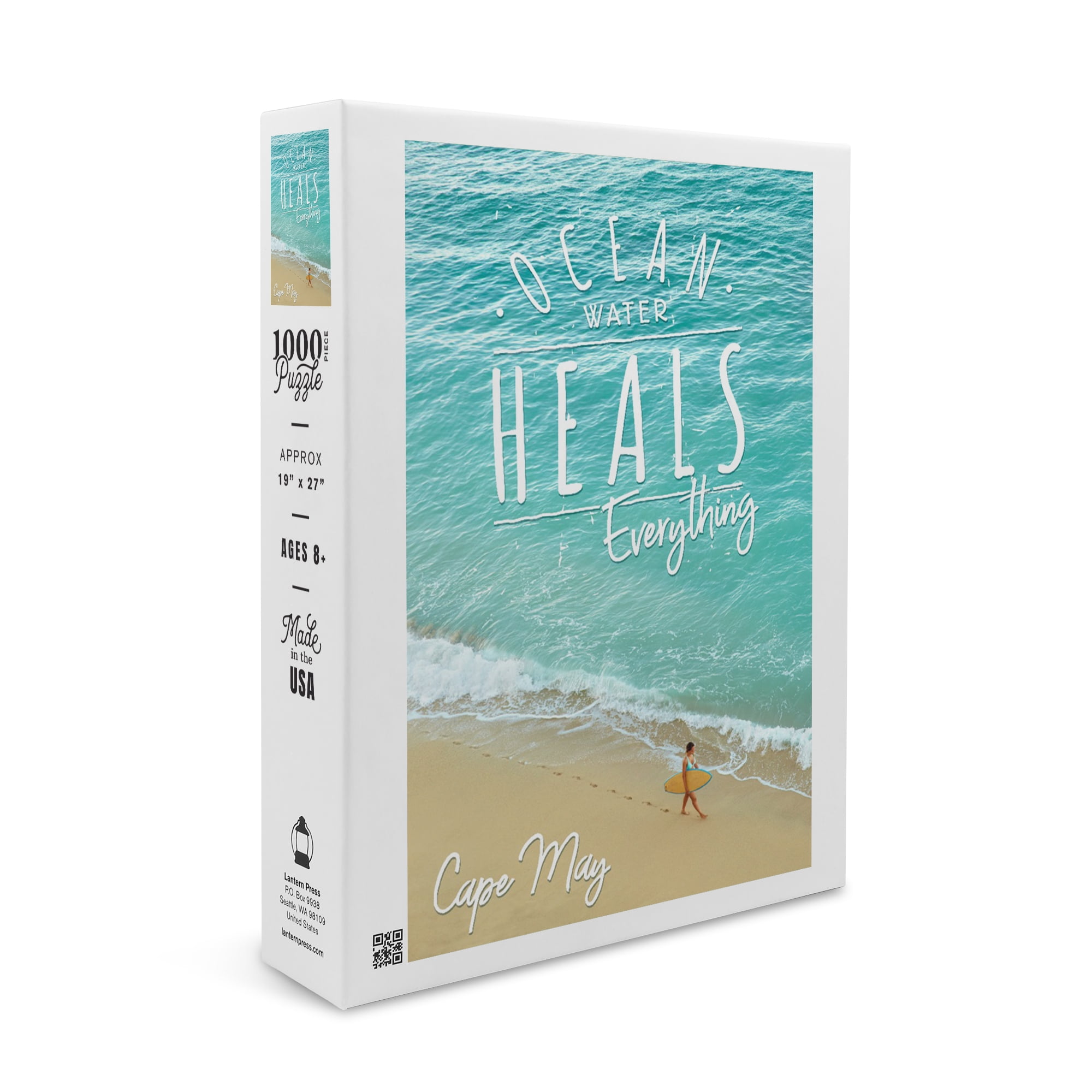 Cape May, Ocean Water Heals Everything, Surfer on Beach (1000 Piece ...