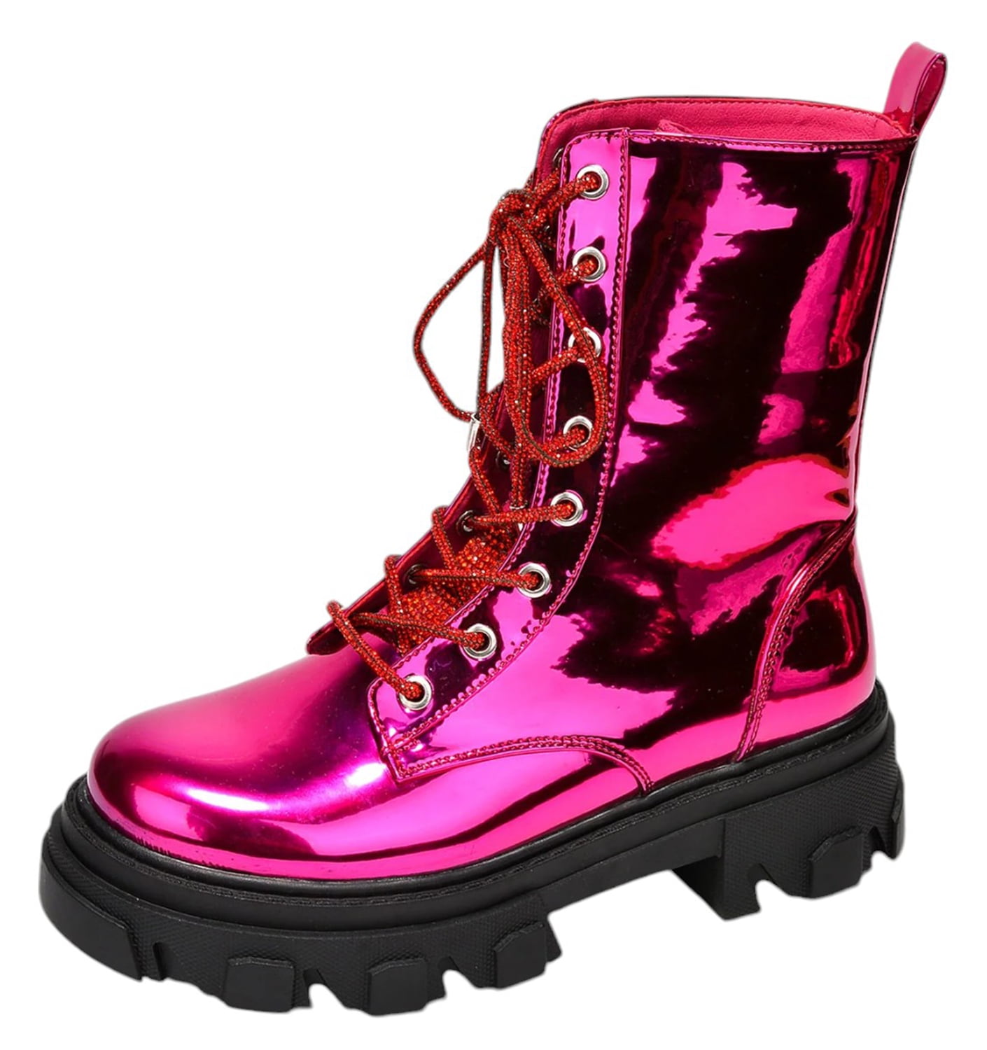 Interesting Hot Pink Combat Boots Pictures
