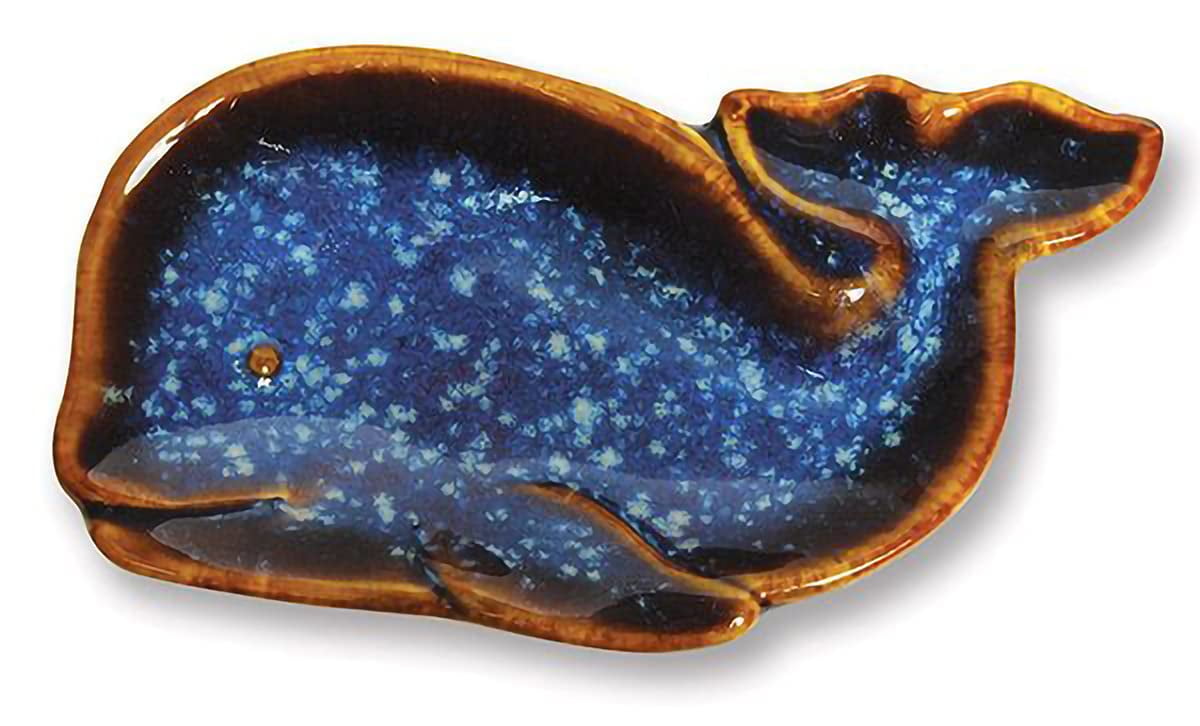 Cape Shore Mini Ceramic Potter's Dish Plate - Whale Gift for Snack ...