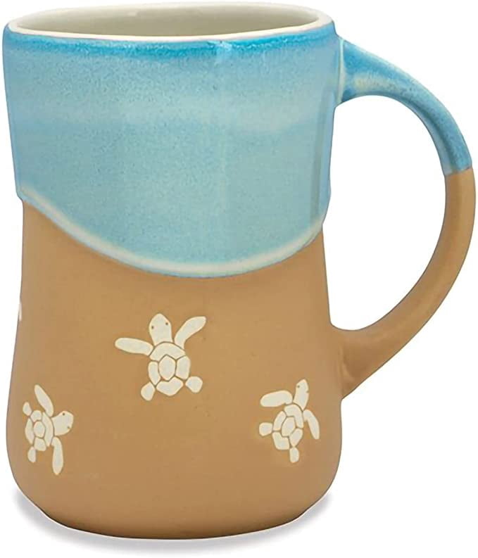 Cape Shore Wave Tea Mug Cup, Turtle Gifts for Birthday Christmas, 16 Oz ...