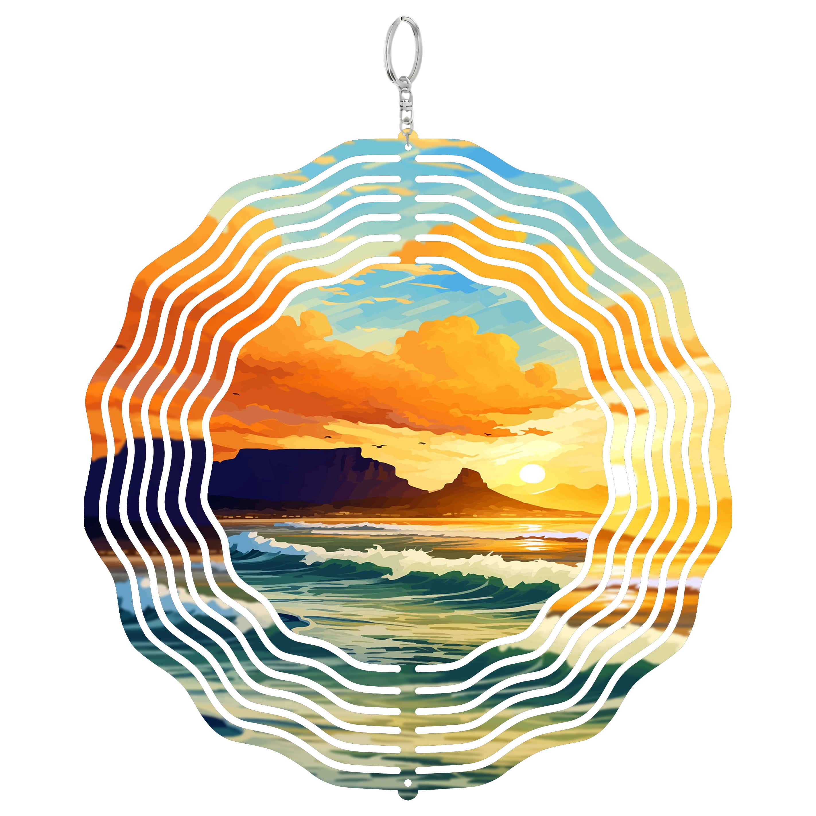 Cape Town South Africa Table Mountain 3D Wind Spinner Metal Laser Cut ...