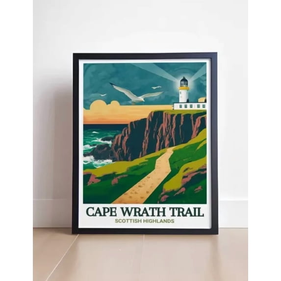 Cape Wrath Trail Long Distance Hiking Trail Print - Cape Wrath ...
