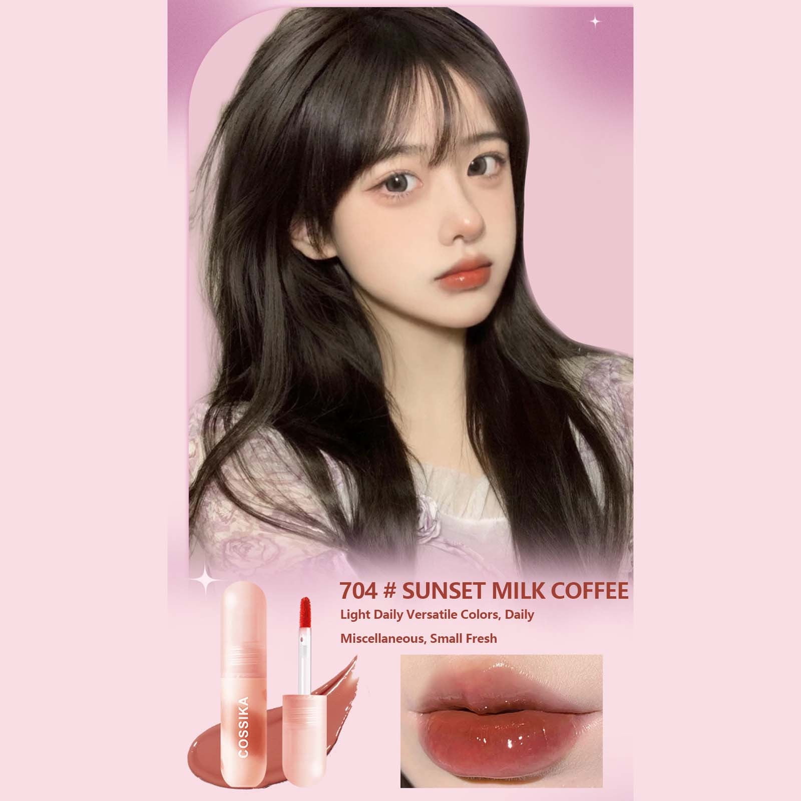 Capebale Shiny Lip Gloss, Glaze Water Gloss Mirror Face Lipstick Female ...