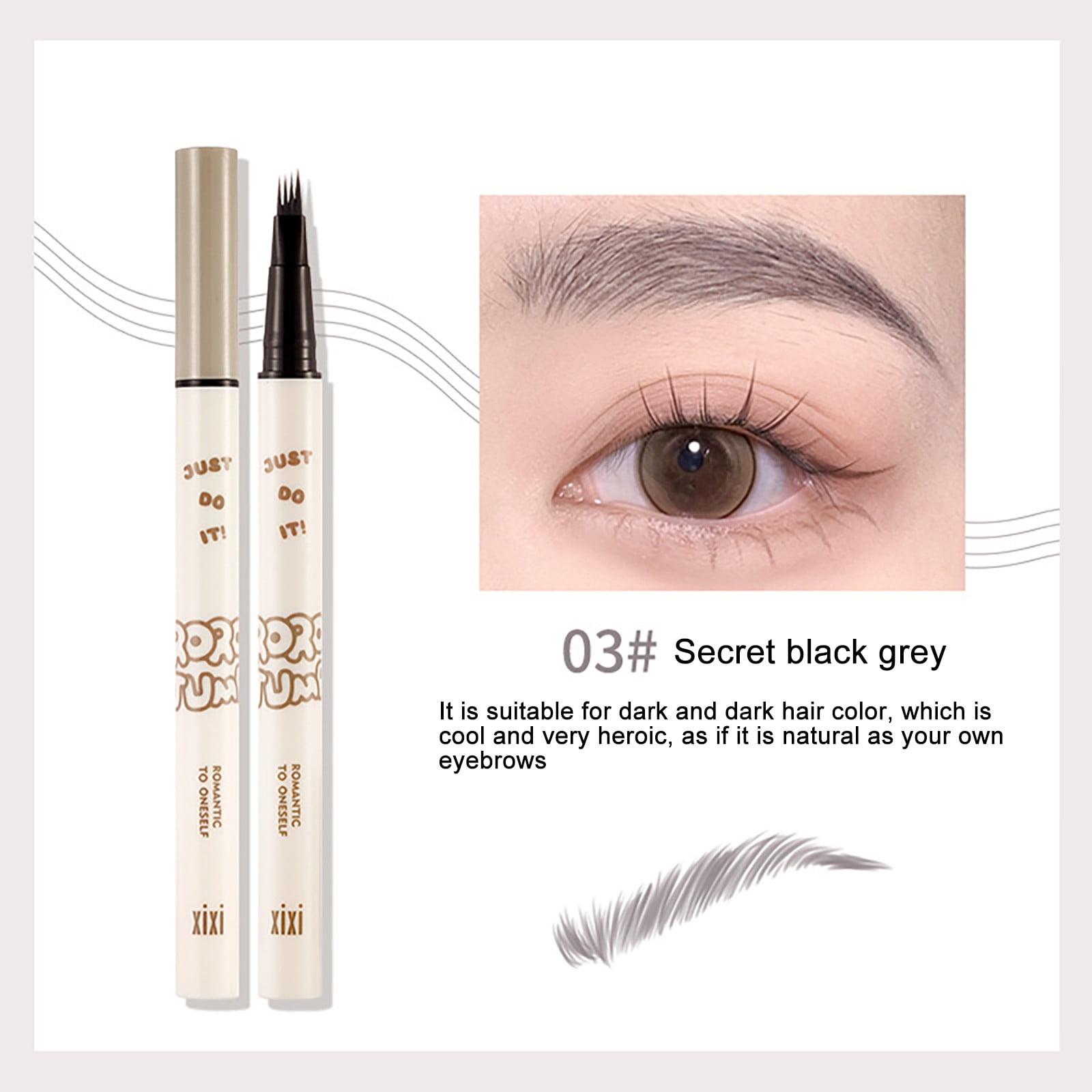 Capebale The Four Claw Water Eyebrow Pen Is Naturally Clear and Easy To ...