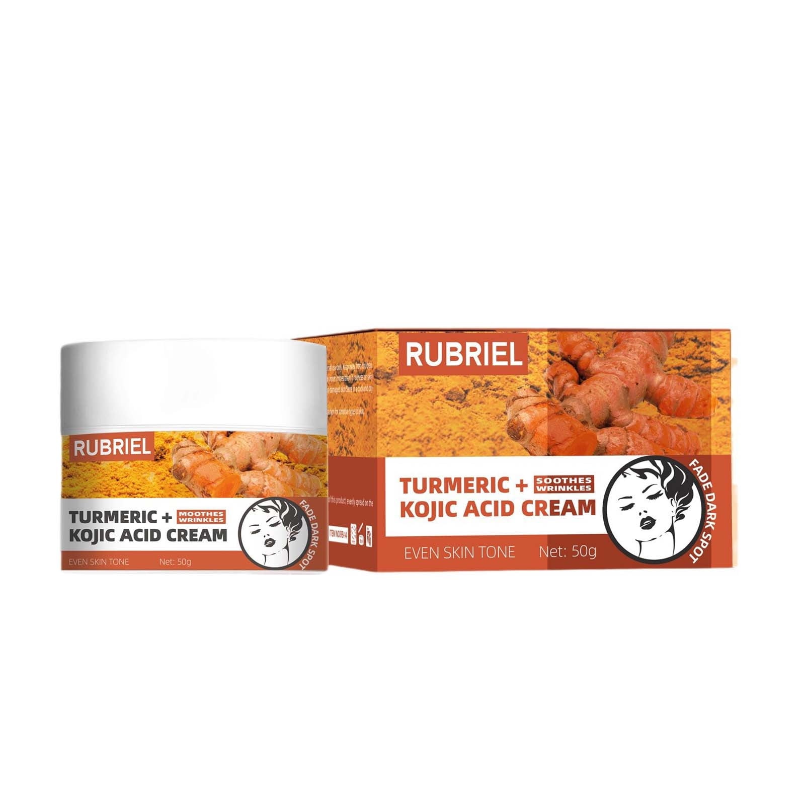 Capebale Turmeric Tricarboxylic Face Cream Lightens Dullness Skin Care ...
