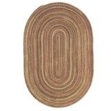 "Capel American Heritage Braided Area Rug - 36" x 5' Oval Foliage ...