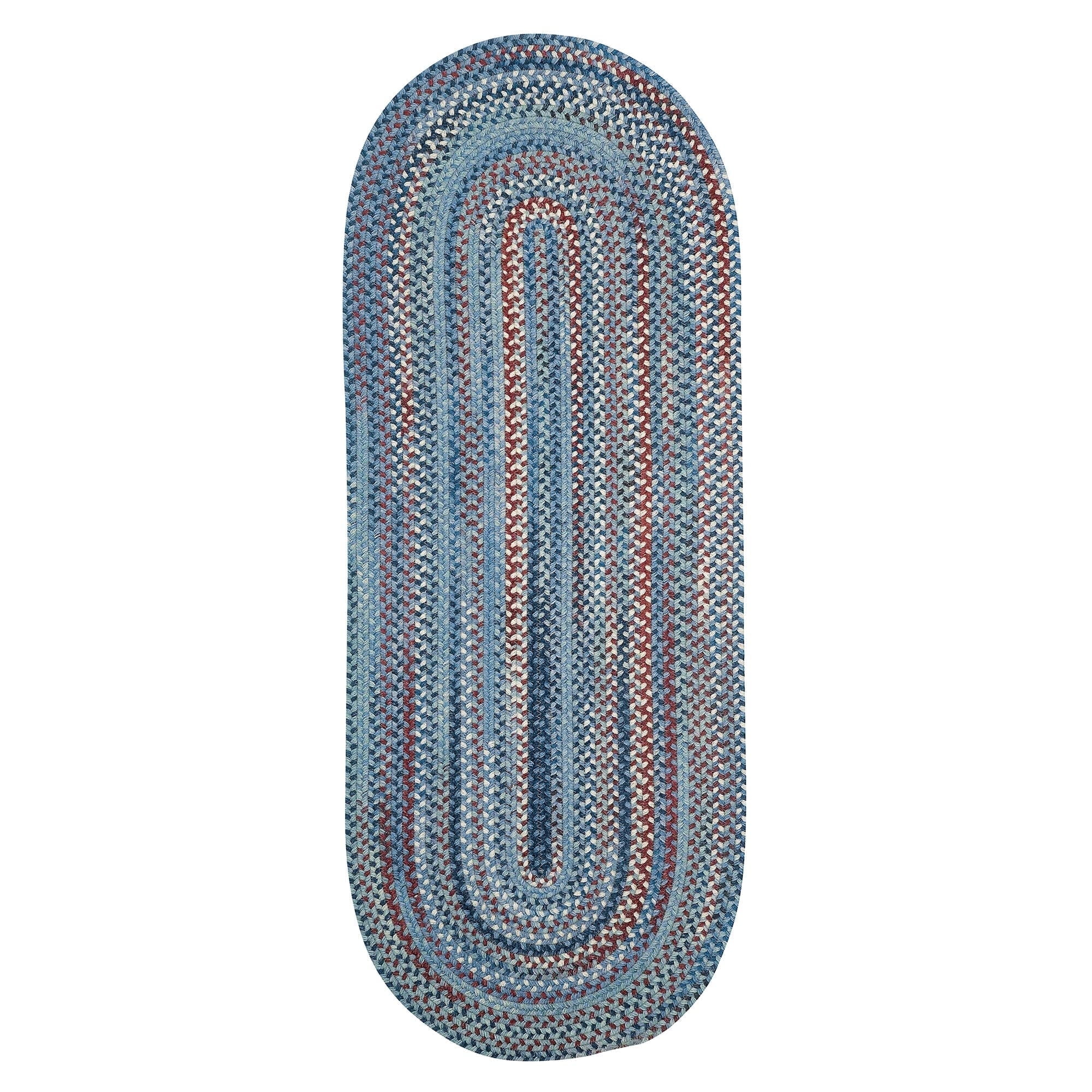 "Capel American Heritage Braided Oval Runner Area Rug | 2' x 6' | Barn ...